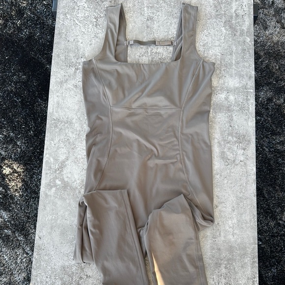 Fabletics | Pants & Jumpsuits | Fabletics Taupe Jumpsuit | Poshmark